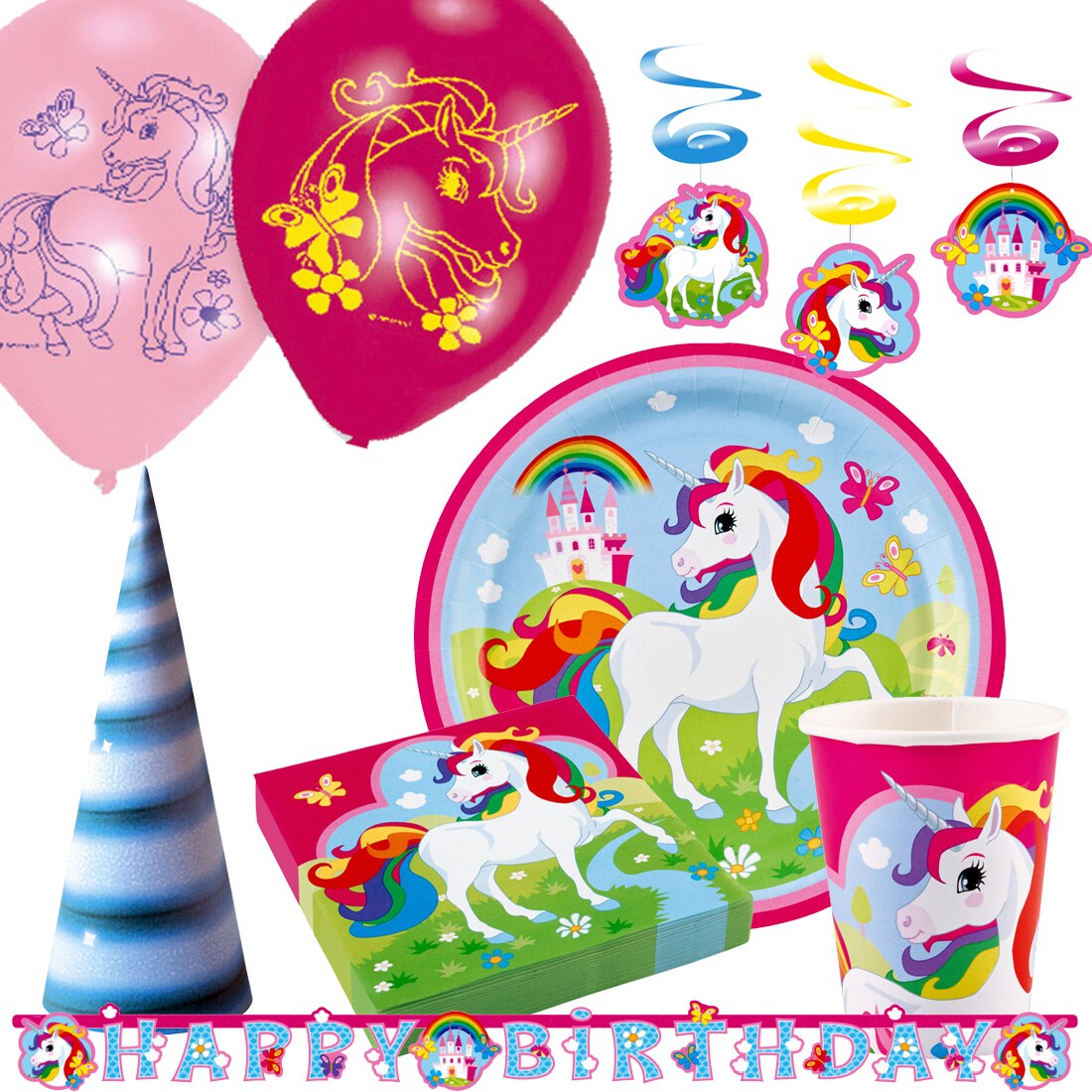 Einhorn Party Deko