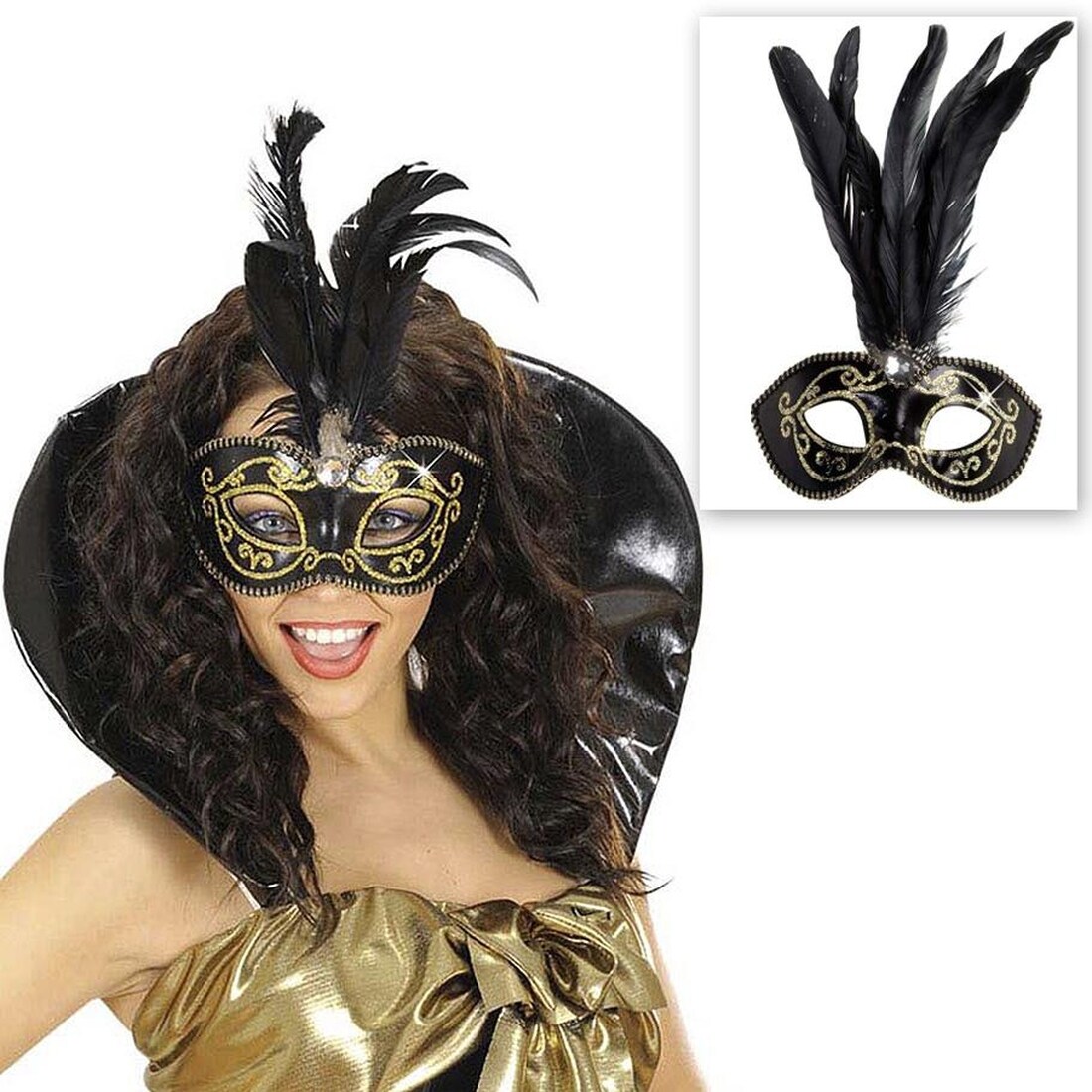 Venezianische Maske Opernmaske Maskenball Karneval Masken, 7,19