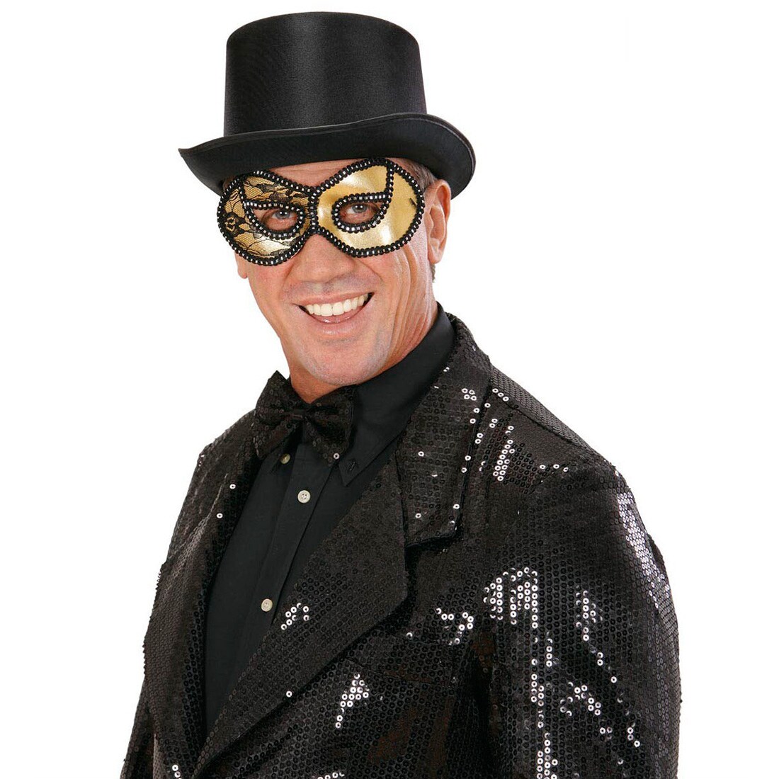 Edle Zorro Maske Augenmaske schwarz, 3,09
