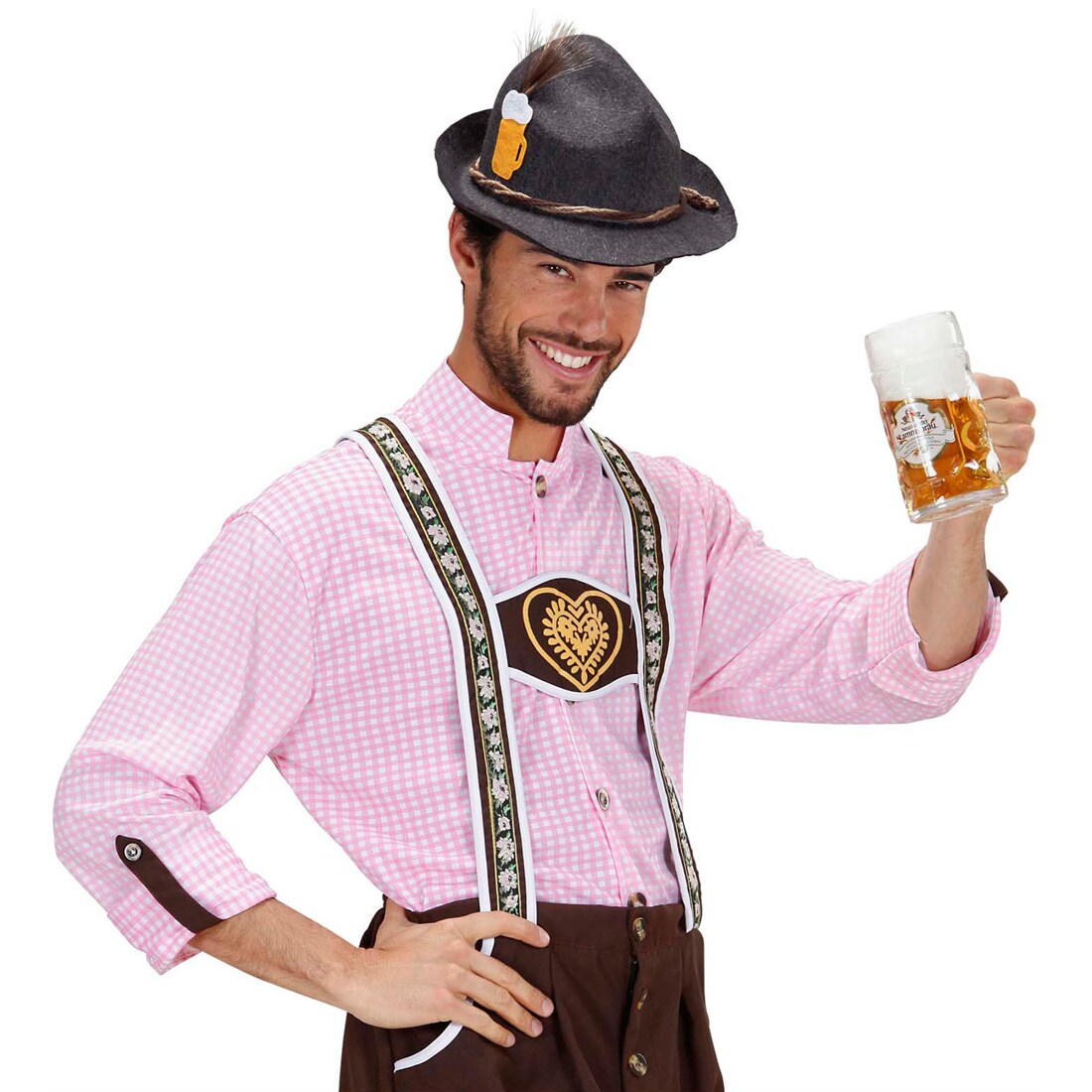 Sepplhut Oktoberfest Filz Hut Kopfbedeckung Seppel Karneval, 7,99