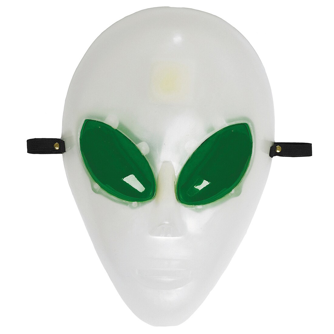 Originelle Alien-Maske nachtleuchtend Weiß-Grün, 4,99