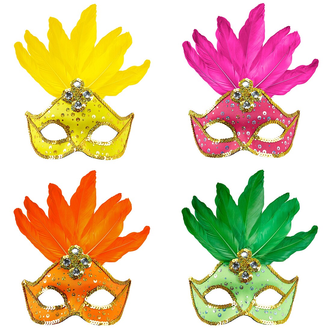 Brasilianische Karneval-Maske mit Federn, 6,29