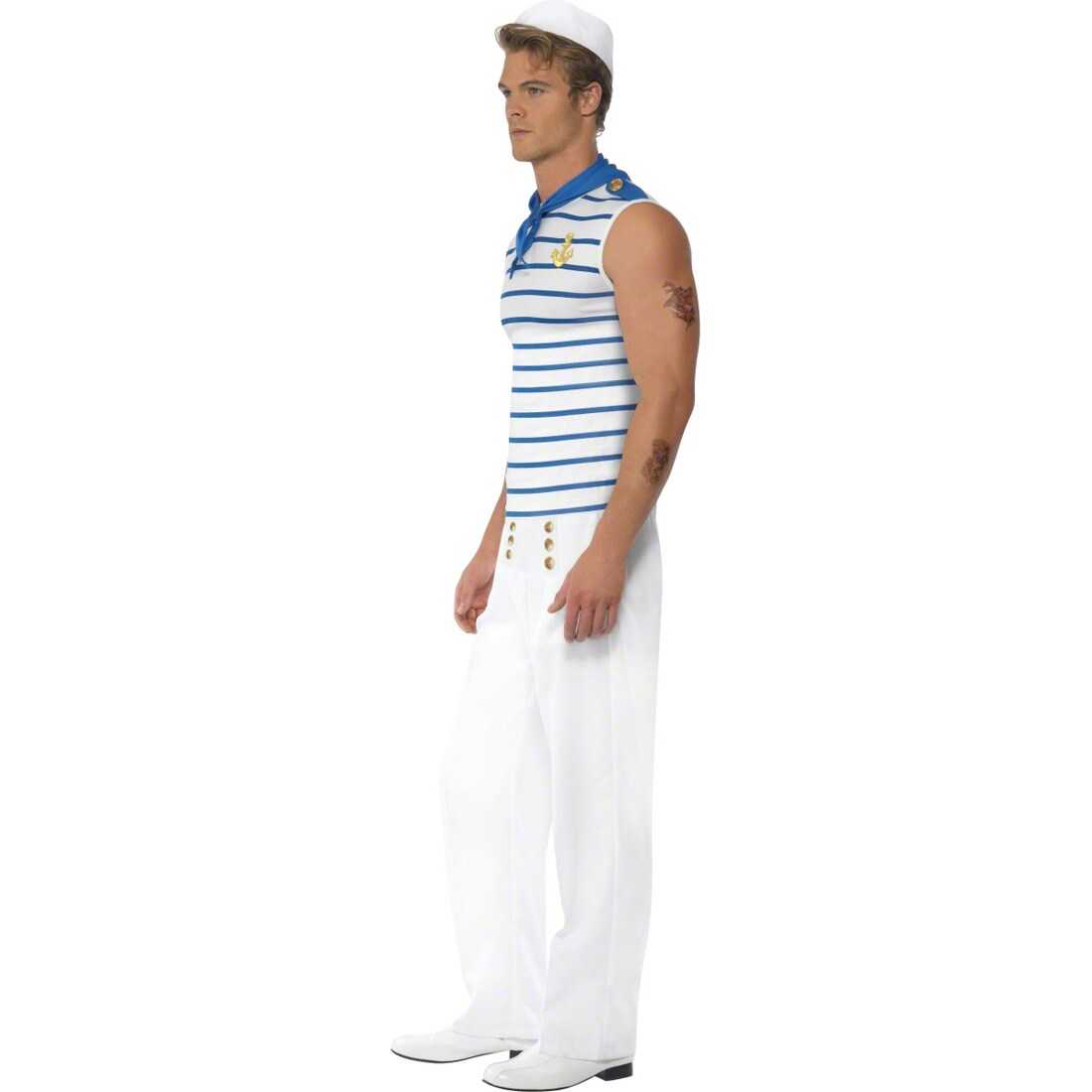 Matrosen Kostüm weiß-blau L 52/54 Matrosenkostüm Seemann Kostüm Seema ...