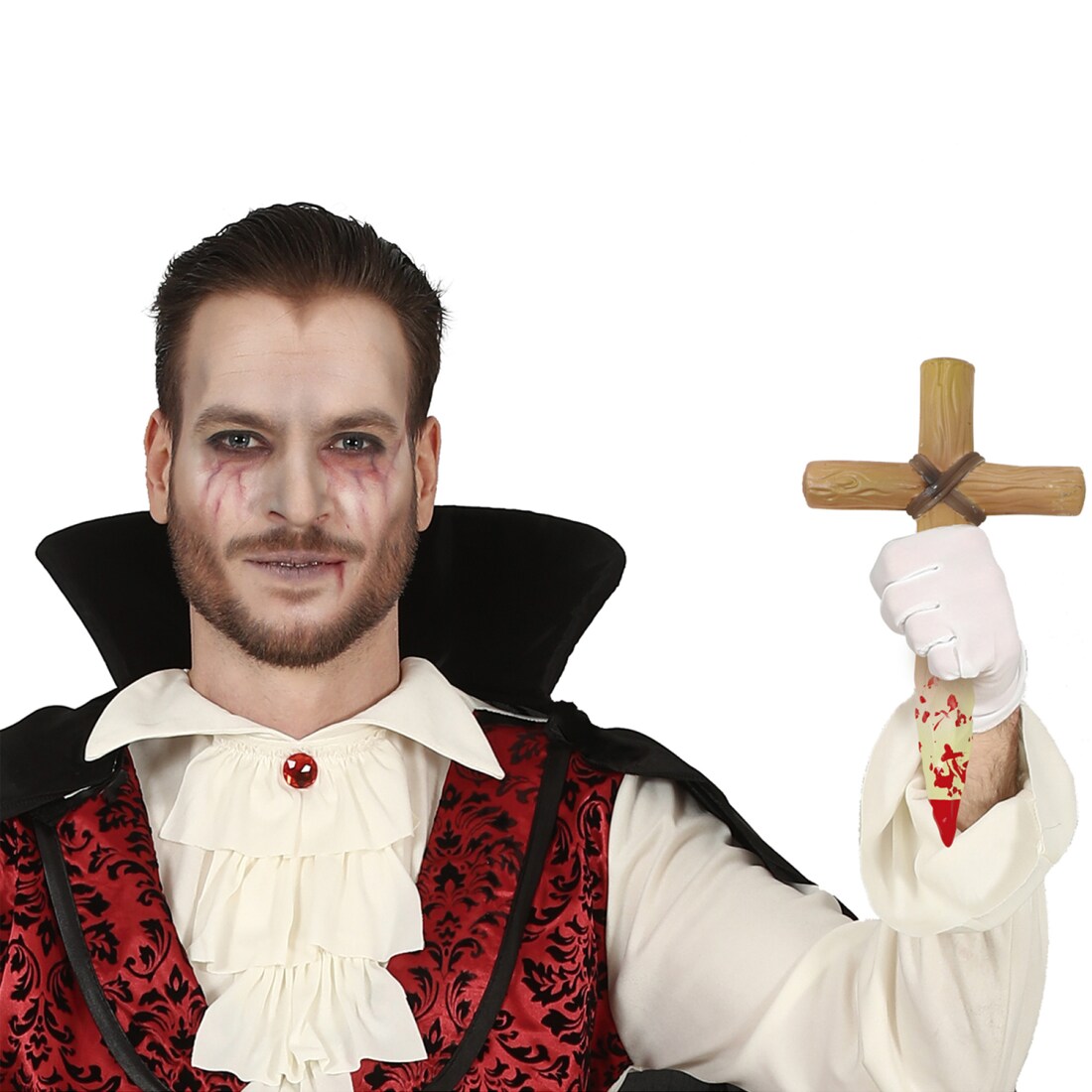 Kruzifix Pflock Vampirpflock 30cm Christliches Kreuz gegen Vampire, 7,19