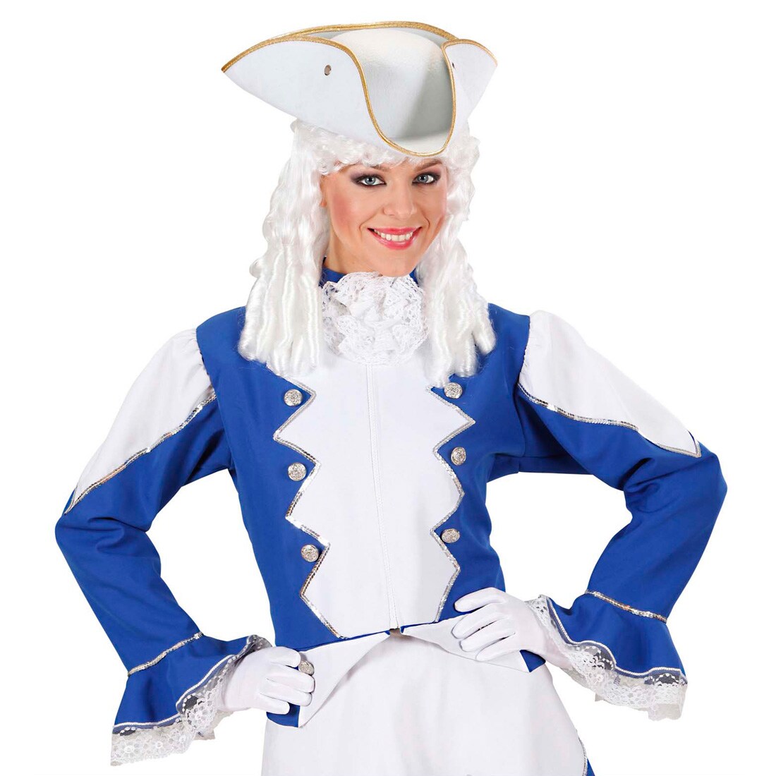 Gardehut Tänzerin Dreispitz Hut weiß, 8,79