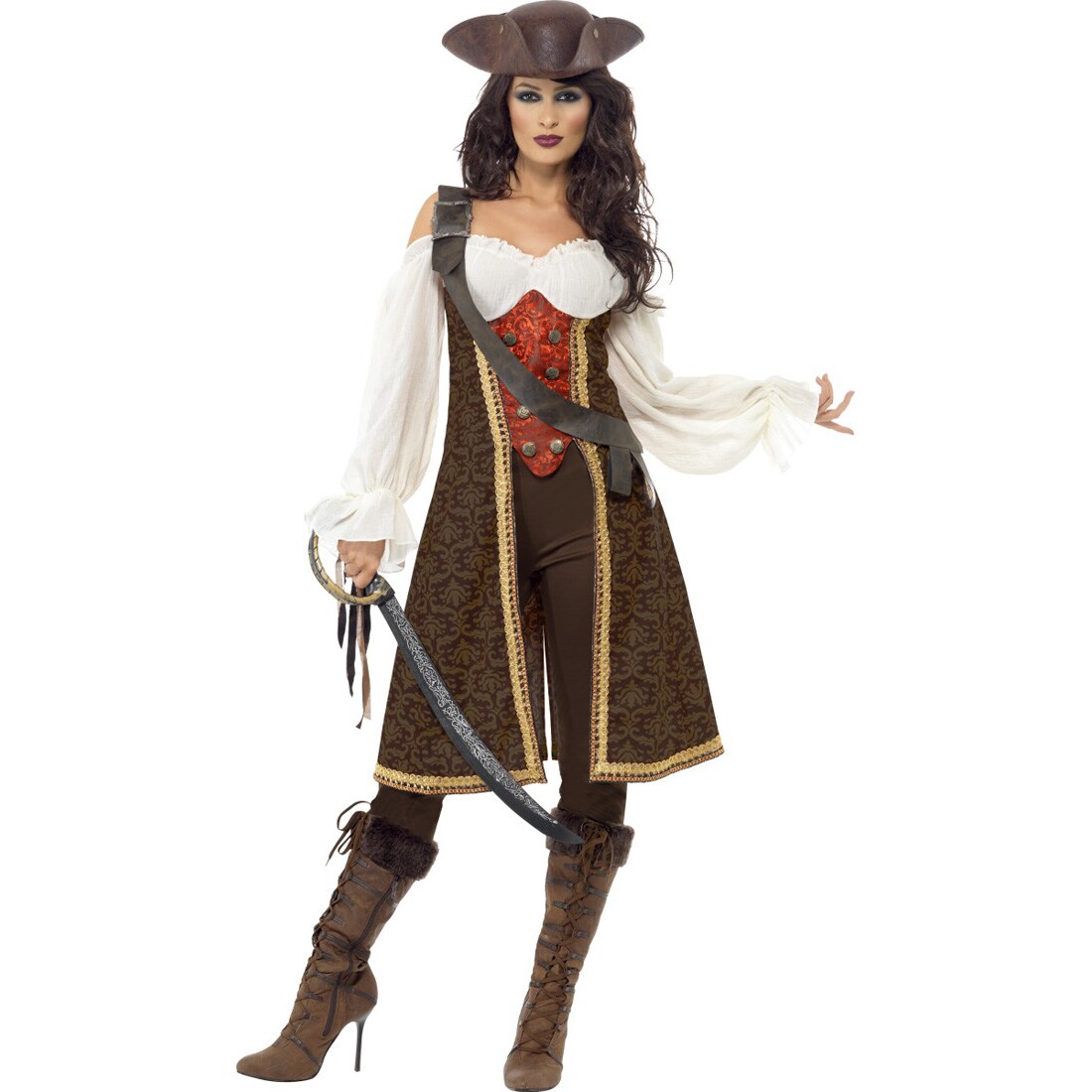 Piratenkostüm Damen Piratin Kostüm, 42,29