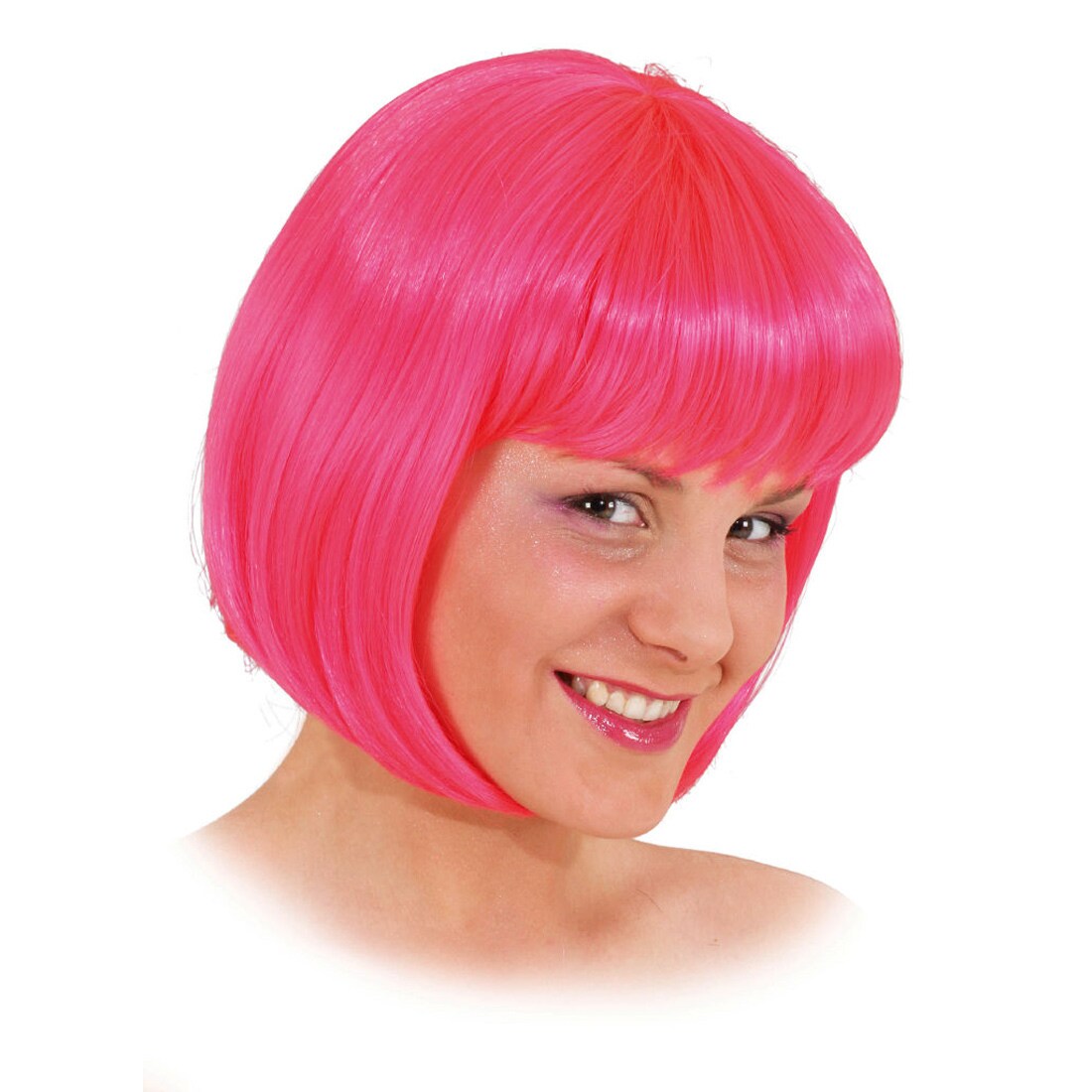 Sexy Perücke Lola neon-pink Vamp Fasching, 16,99